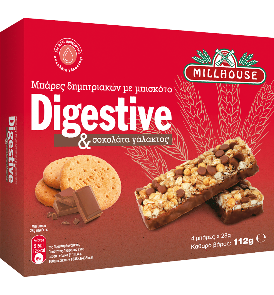 DIGESTIVE cereal bars Milk Chocolate — Millhouse EN